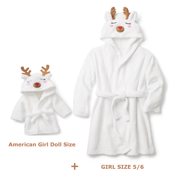 American Girl | Pajamas | American Girl Set 2 Hooded Reindeer Robes ...